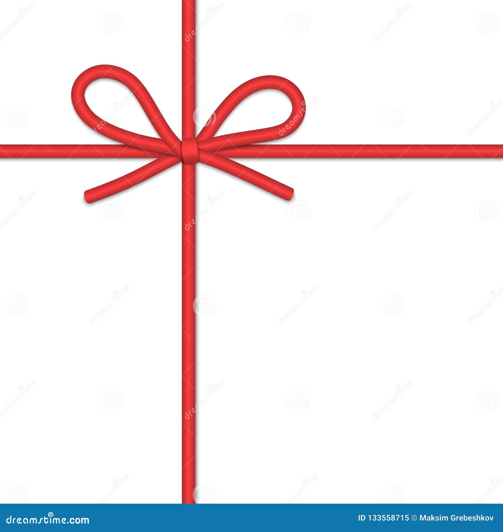 String bow isolated stock illustration. Illustration of holiday - 133558715