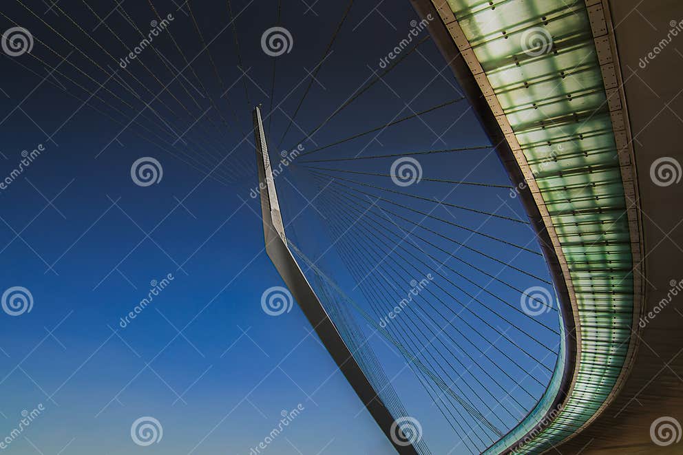 String Bridge in Jerusalem, Israel Stock Image - Image of israel ...