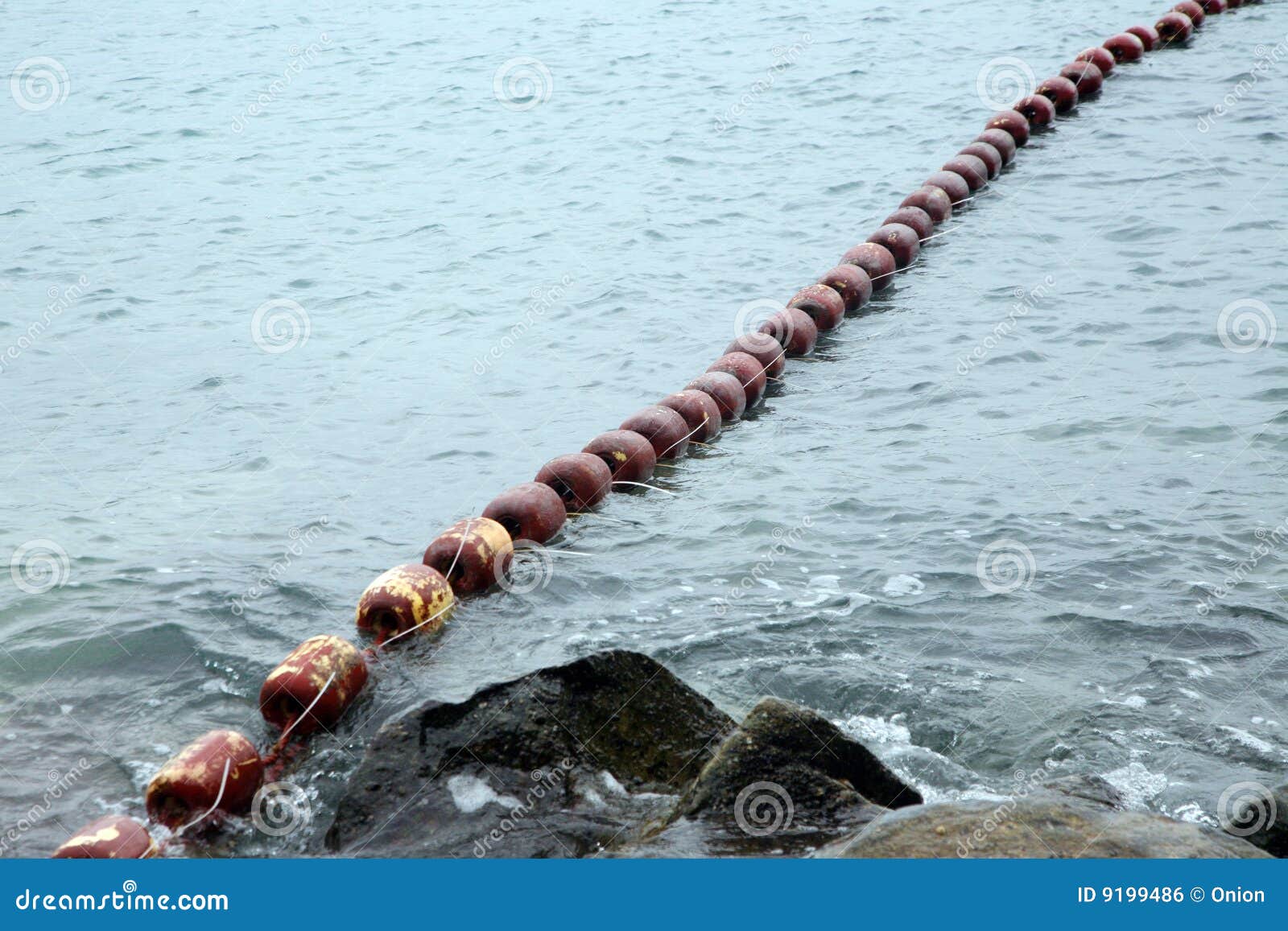 String of buoys stock photo. Image of sand, colors, ocean - 9199486