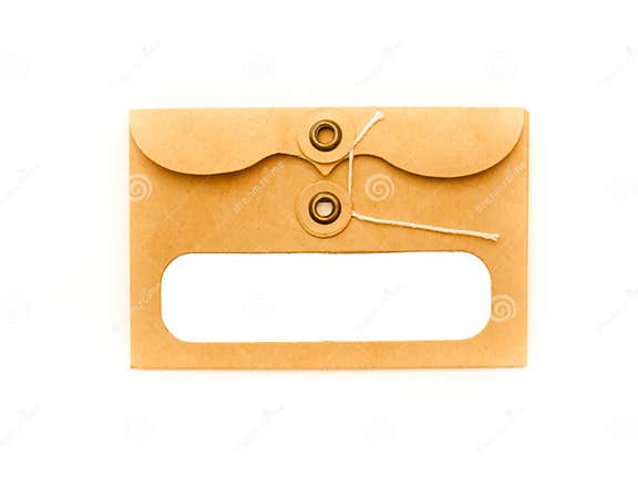 String and button envelope stock photo. Image of mail - 34352124