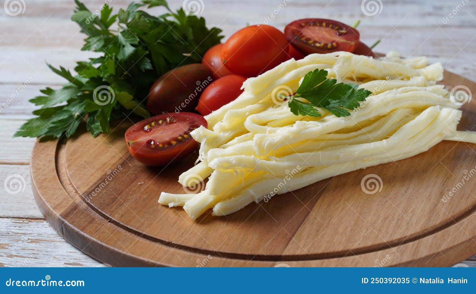 String Cheese or Cheese Whip - Salty Snack Cheese with Cherry Tomatoes ...