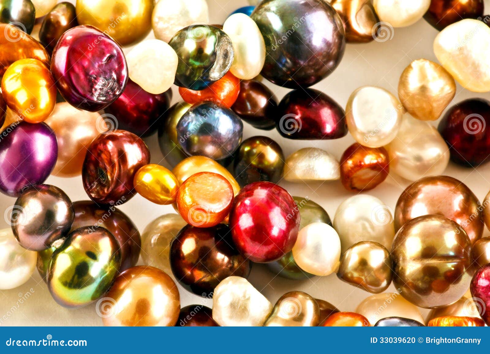 String Of Colorful Pearls Stock Photo - Image: 33039620
