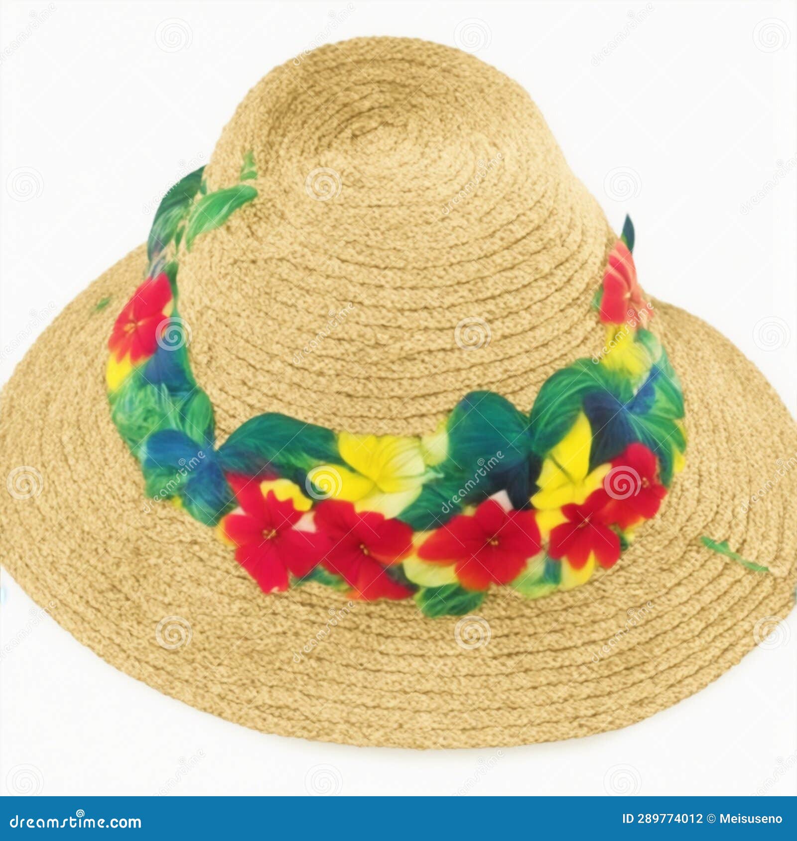 String Hat with Tropical Theme Illustration Stock Illustration ...