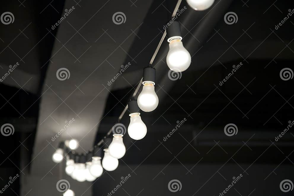 String of lightbulbs stock image. Image of energy, string - 13835031