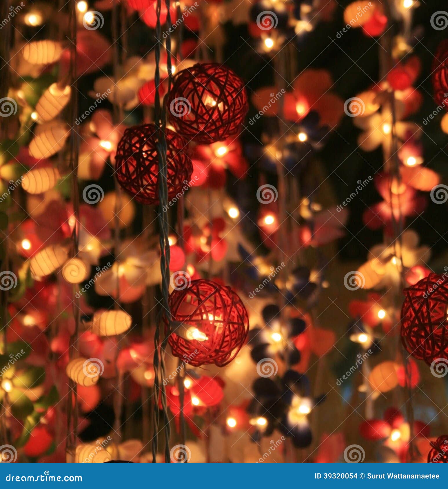 String of lights stock photo. Image of decorative, vibrant - 39320054