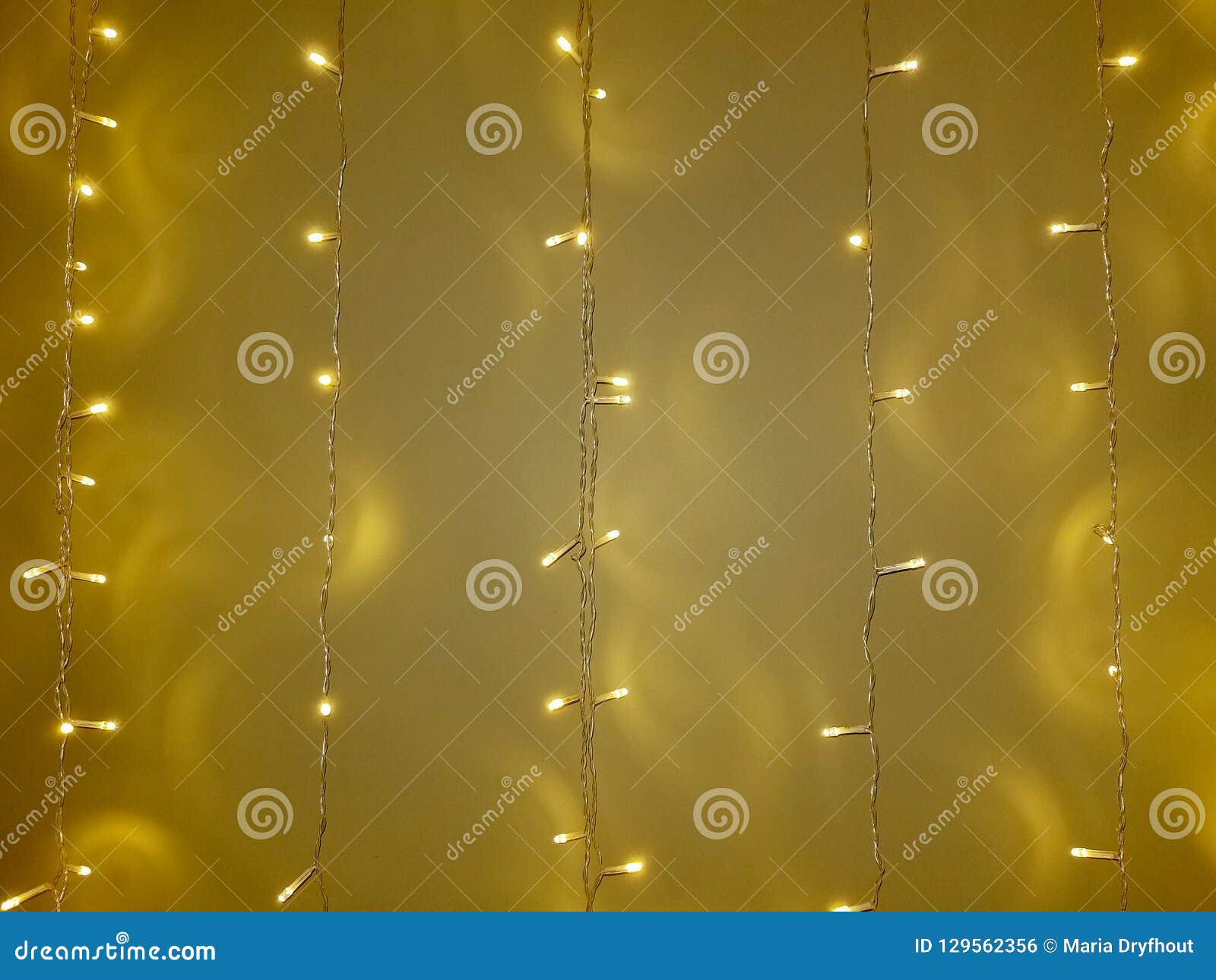 String Lights on Gold Abstract Background Stock Photo - Image of bokeh ...