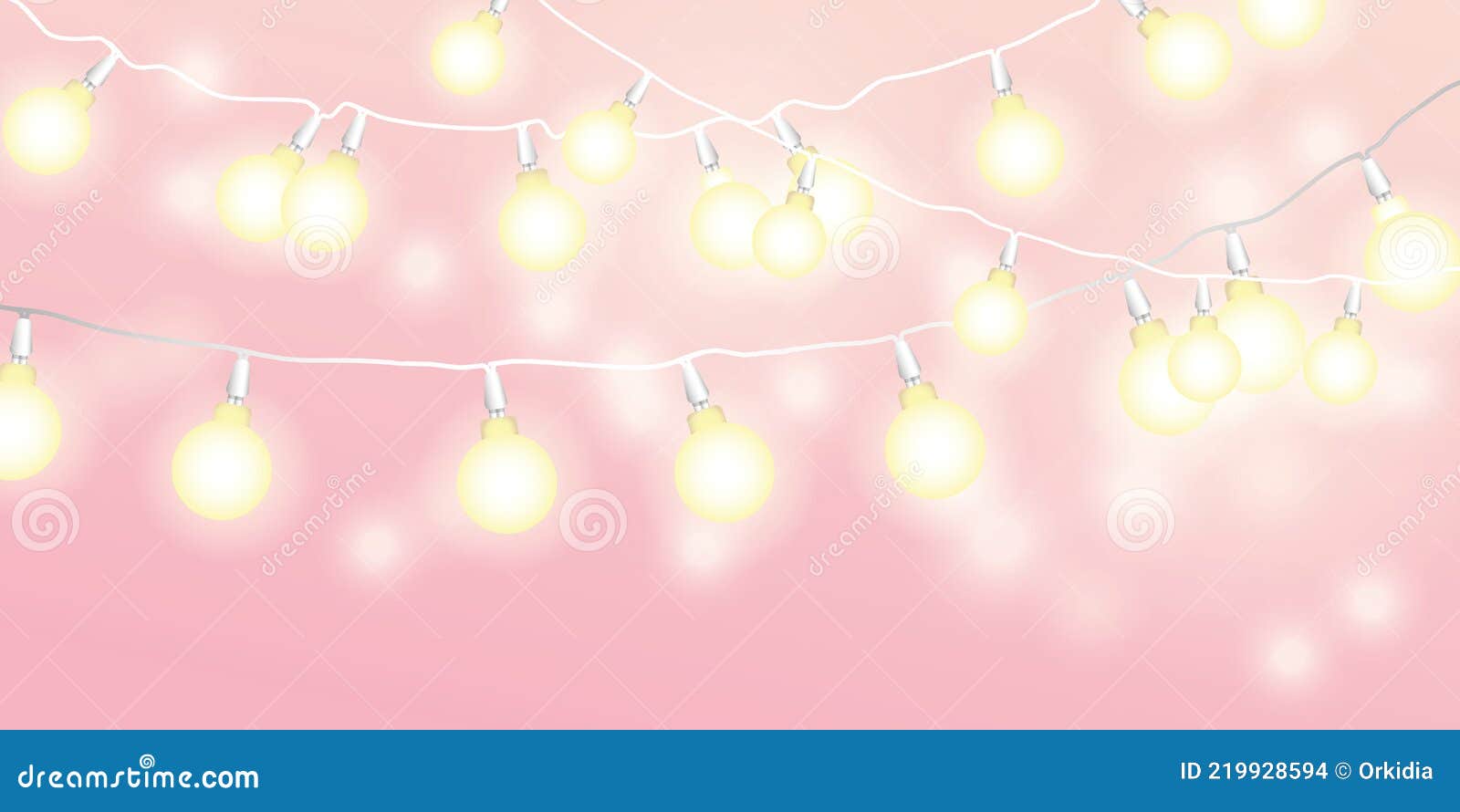String lights illustration stock vector. Illustration of year - 219928594