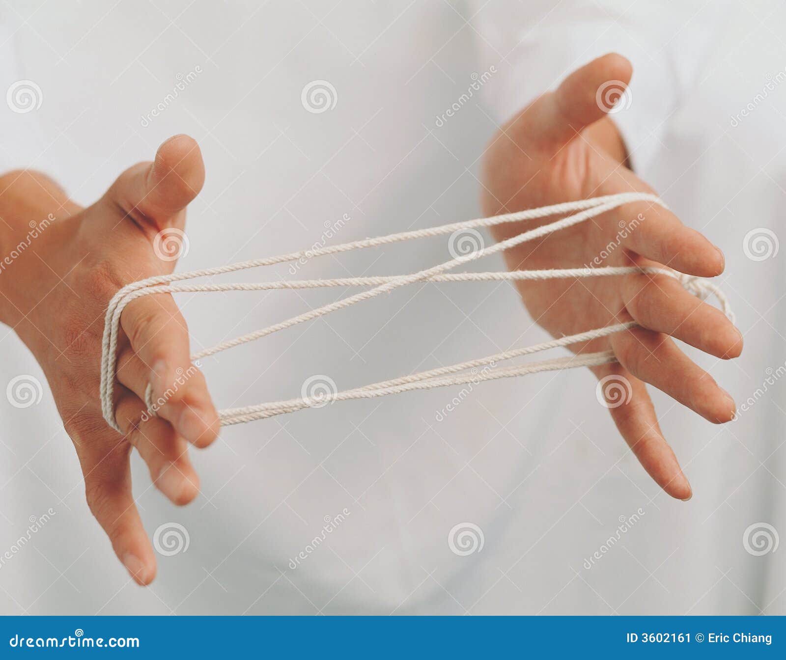 String on a man s hands stock image. Image of work, magic - 3602161