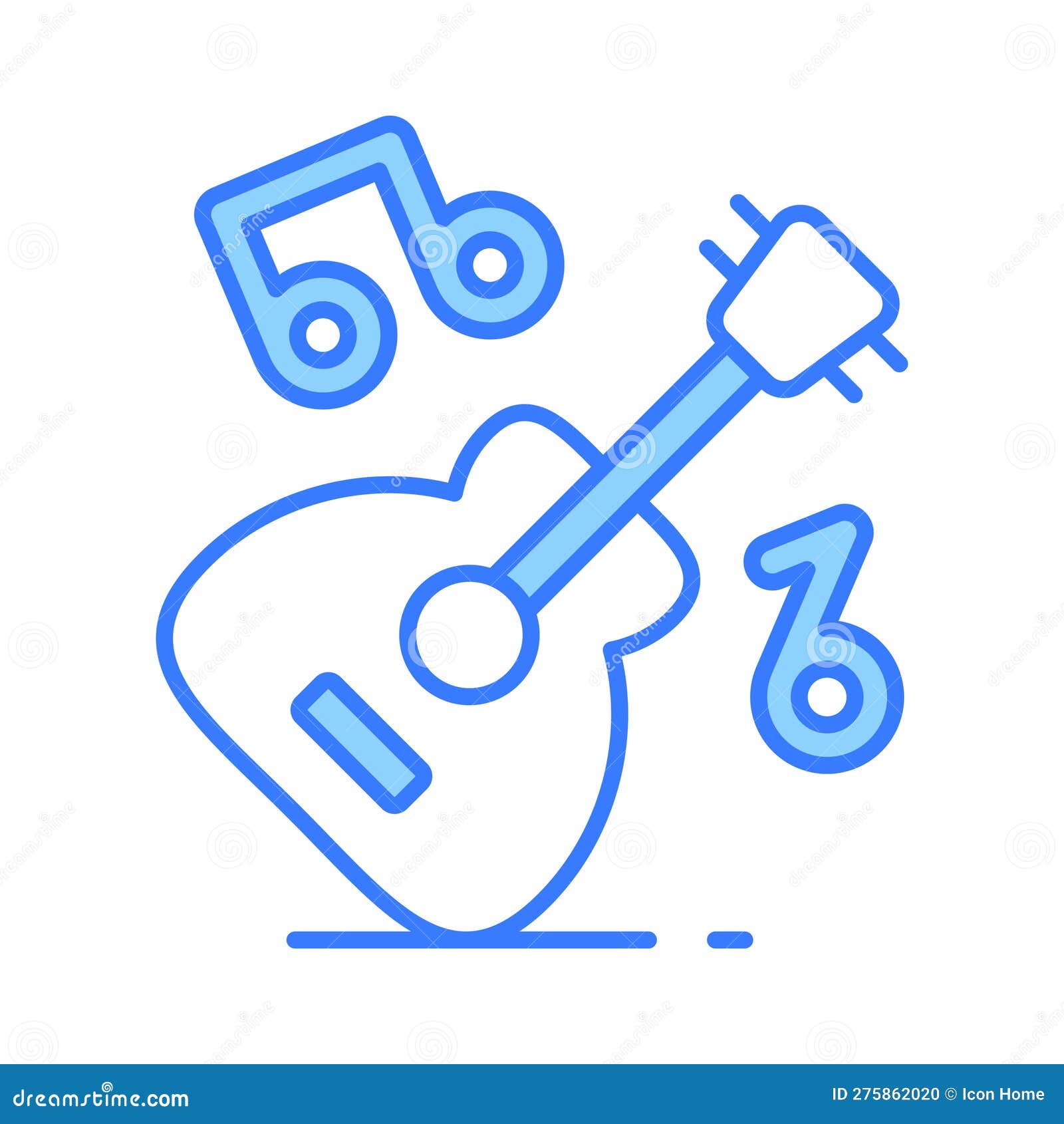 A String Musical Instrument Vector Design, Premium Icon of Guitar in ...