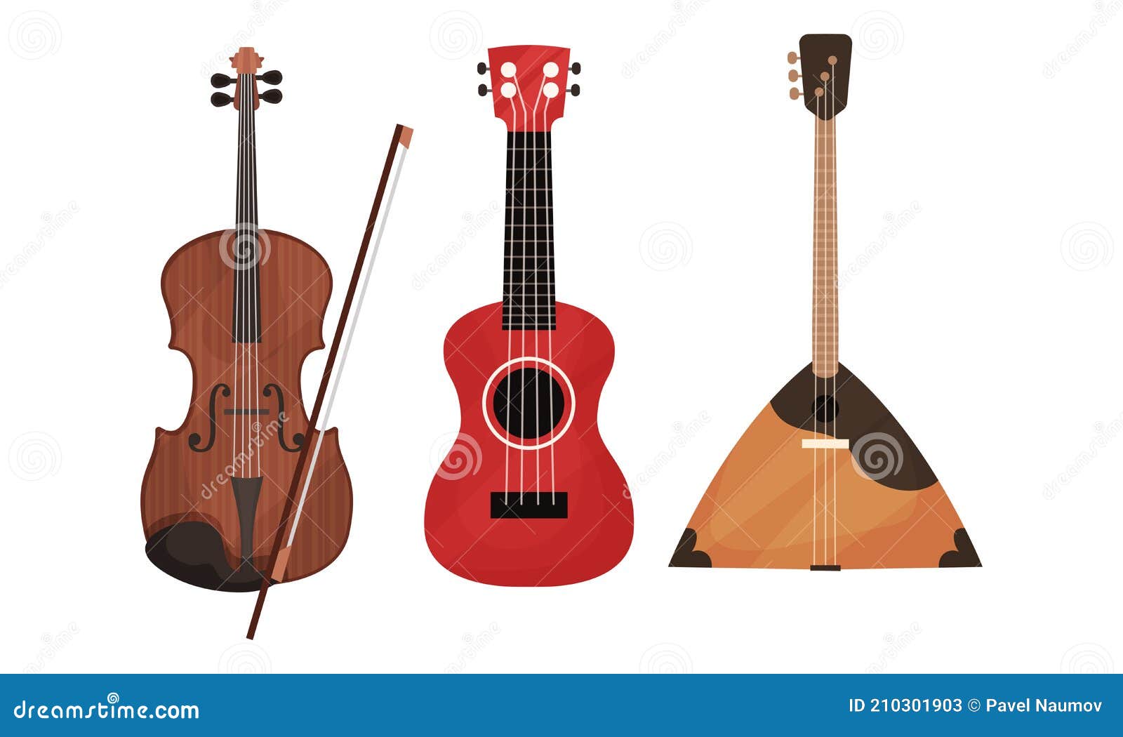 Set Of Classical Orchestral Stringed Bowed Musical Instruments Vector ... Set Of Classical Orchestral Stringed Bowed Musical Instruments Vector ...