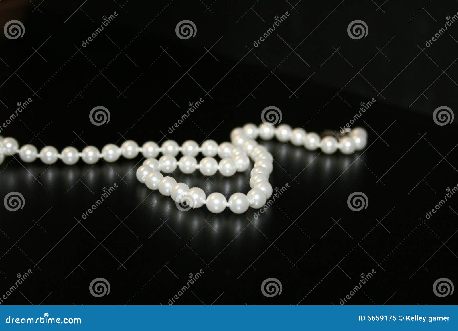 String of Pearls stock image. Image of pearls, black, elegant - 6659175