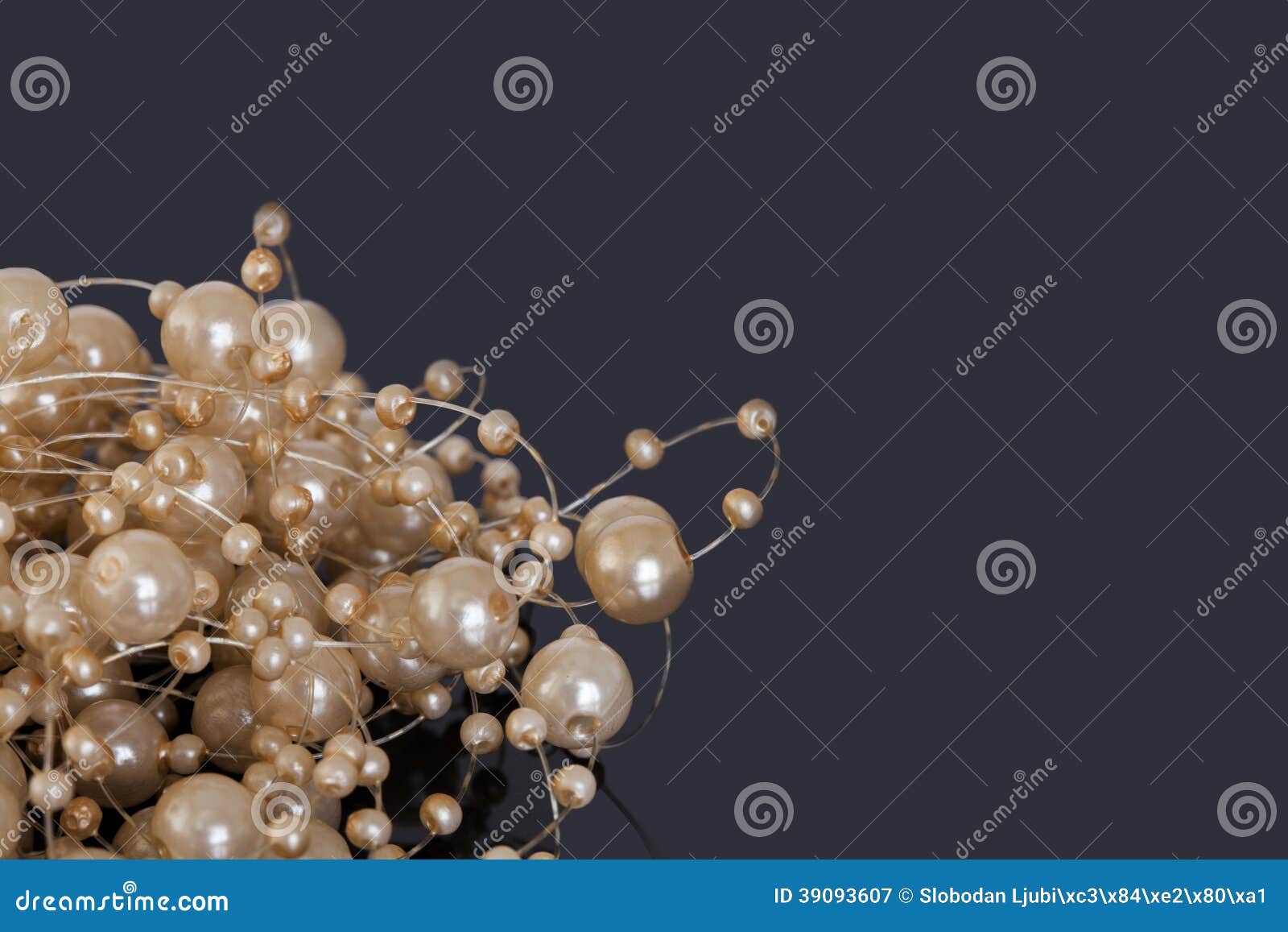 A string of pearls stock image. Image of beauty, beautiful - 39093607
