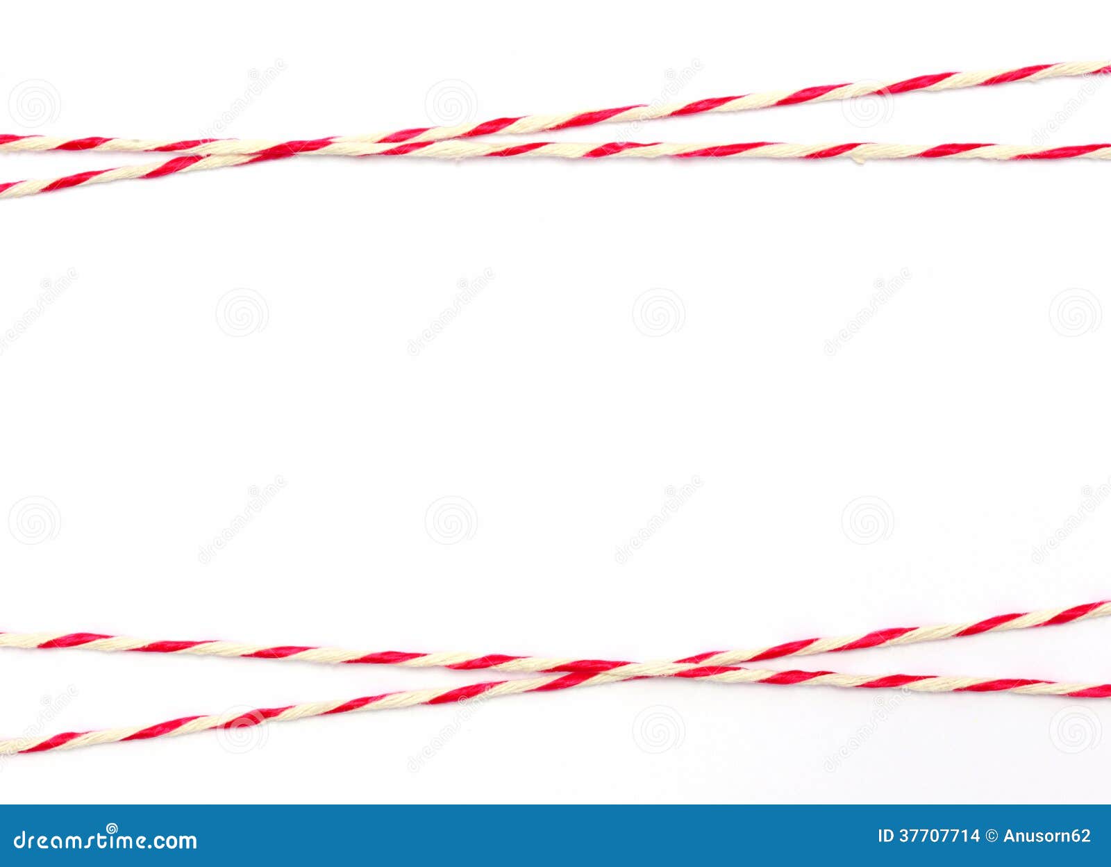 String Red and White As Frame Stock Photo - Image of wrapped, cardboard ...