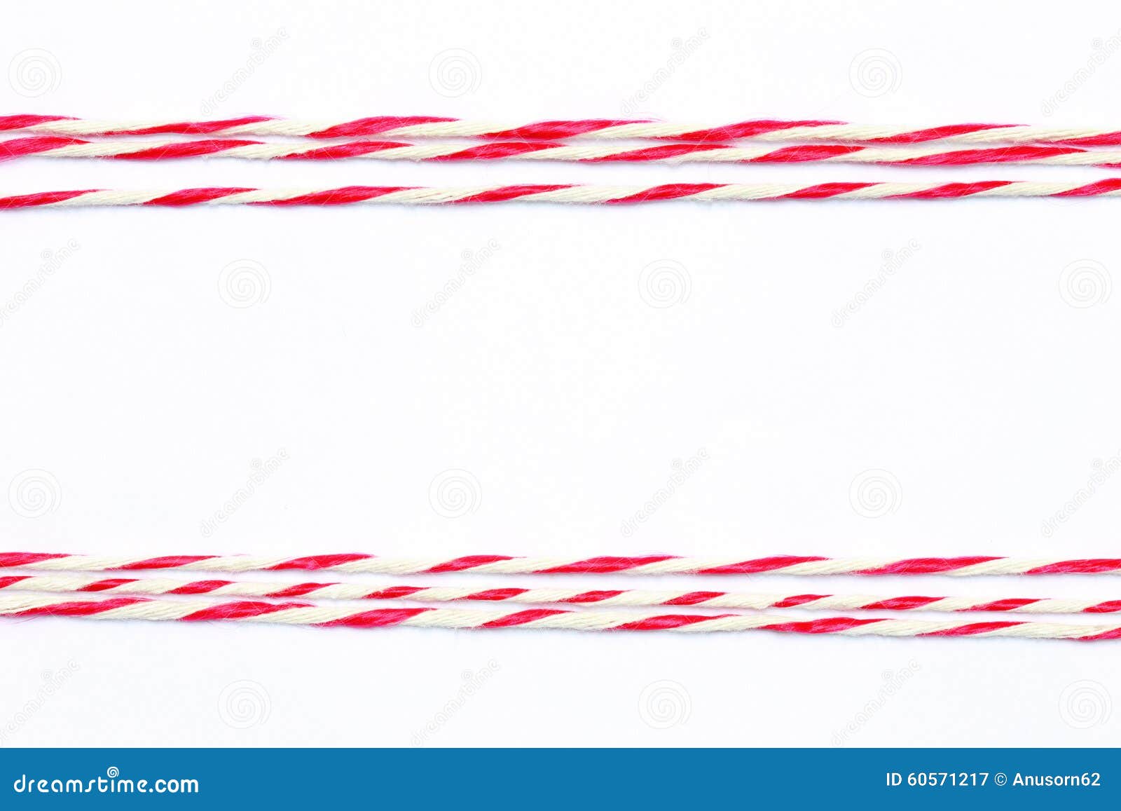 String Red and White As Frame Stock Image - Image of wrapped, texture ...