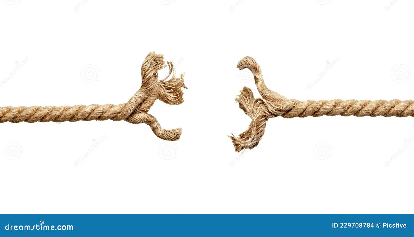 String Rope Cord Pressure Broken Stress Stock Photo - Image of weak ...
