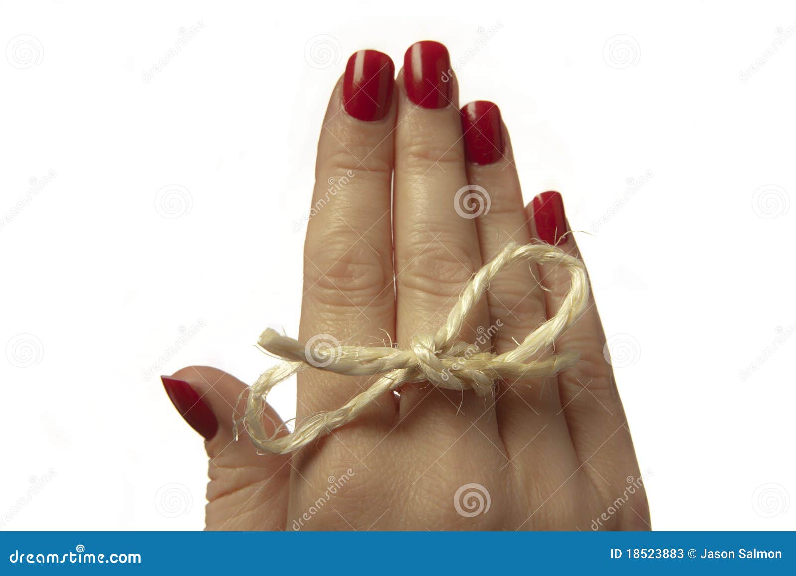 String round finger stock image. Image of remember, string - 18523883