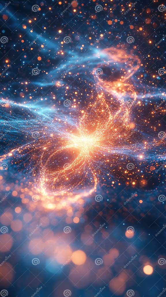 String Theory : Depiction of Quantum Strings, Showcasing the Subtle ...