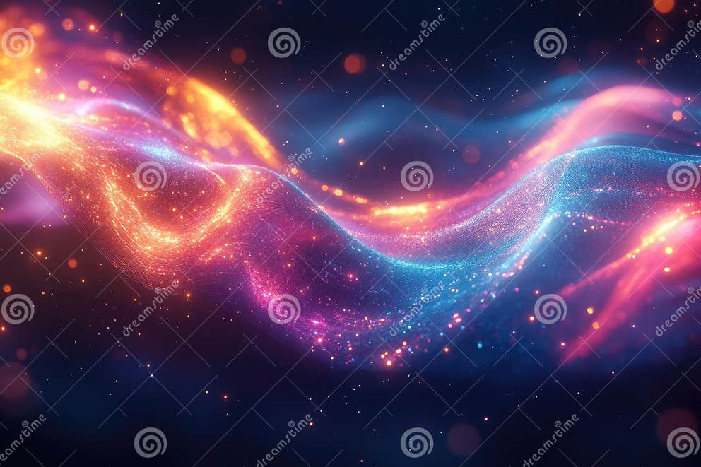 String Theory : Depiction of Quantum Strings, Showcasing the Subtle ...