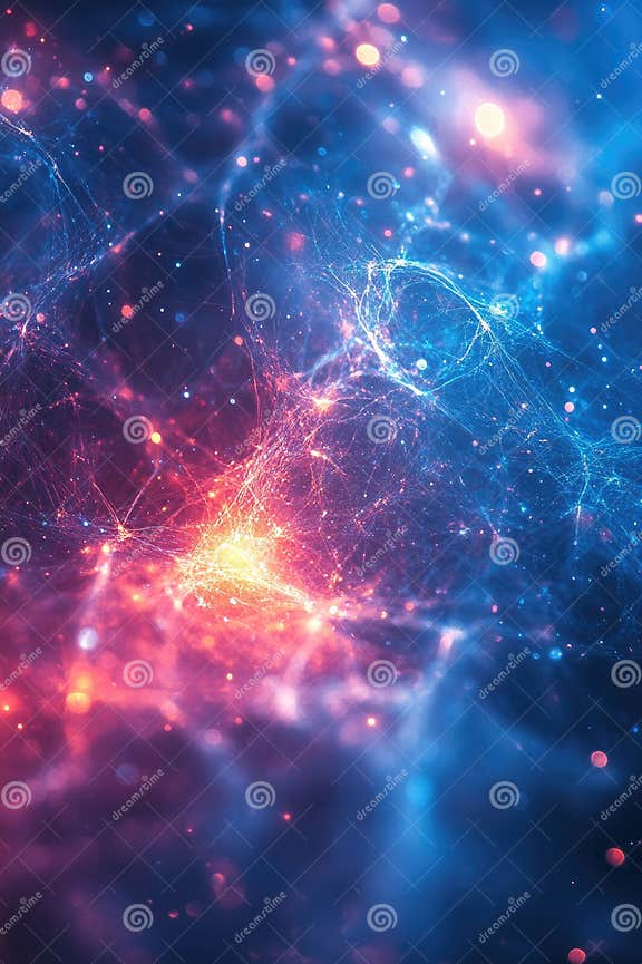 String Theory : Depiction of Quantum Strings, Showcasing the Subtle ...