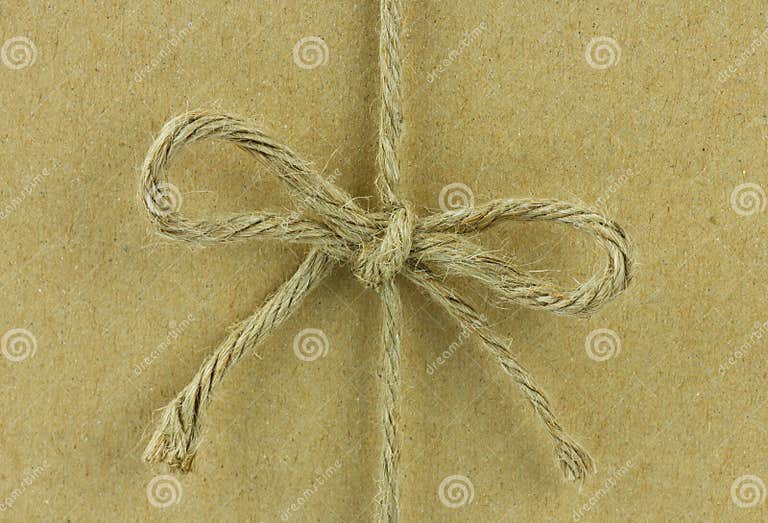 String tied in a bow stock image. Image of packing, knot - 27322803