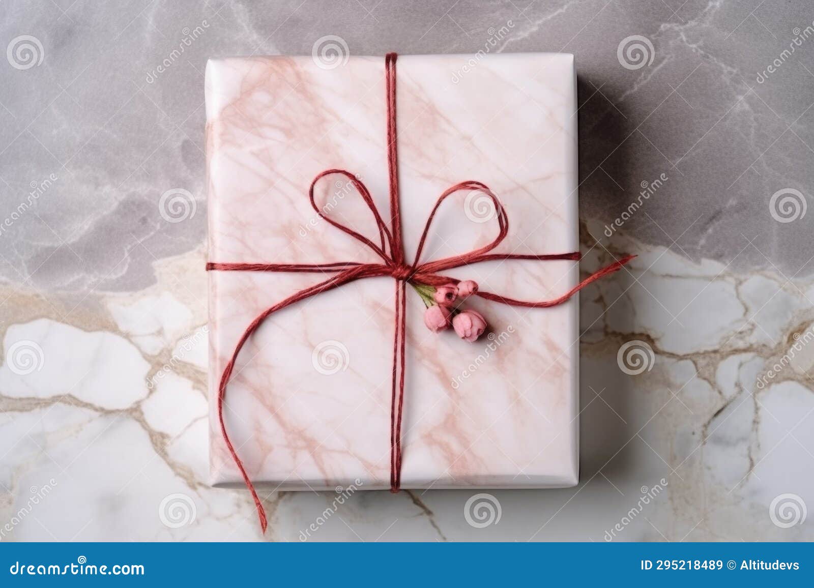 String-tied Parcel on a Marble Backdrop Stock Image - Image of backdrop ...