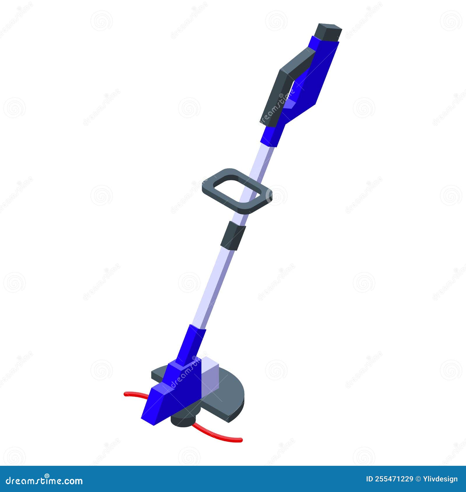 String Trimmer Icon Isometric Vector. Lawn Grass Stock Vector ...