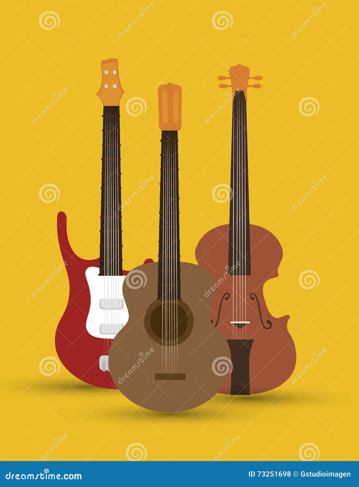 Stringed Instruments Set Isolated Icon Design Stock Illustration ...