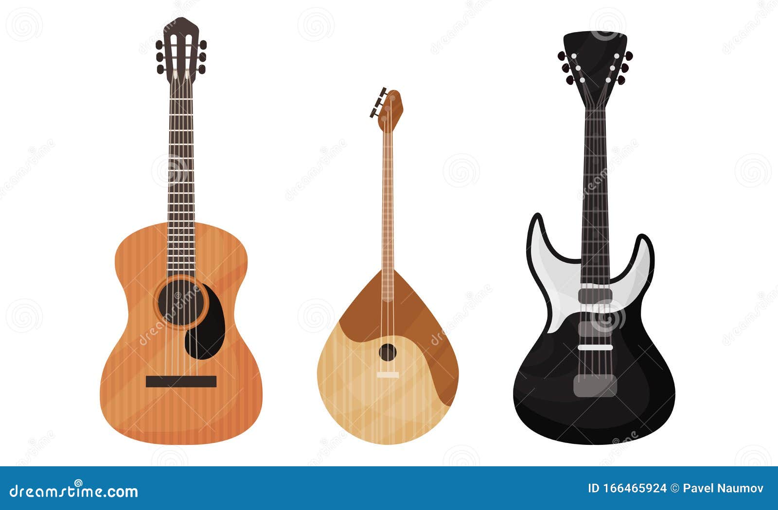 Stringed Musical Instruments Isolated on White Background Vector Set ... Stringed Musical Instruments Isolated on White Background Vector Set ...