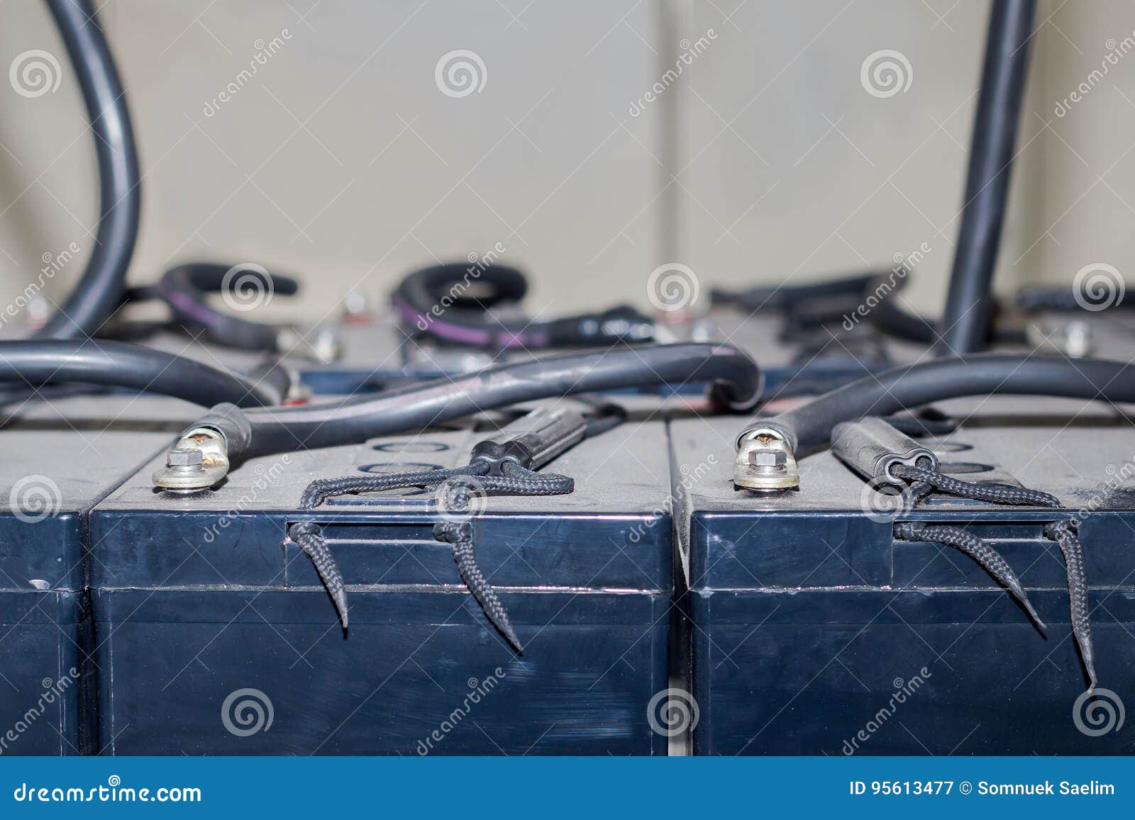 Strings Of Batteries For The Uninterruptable Power Supply,battery Banks ...