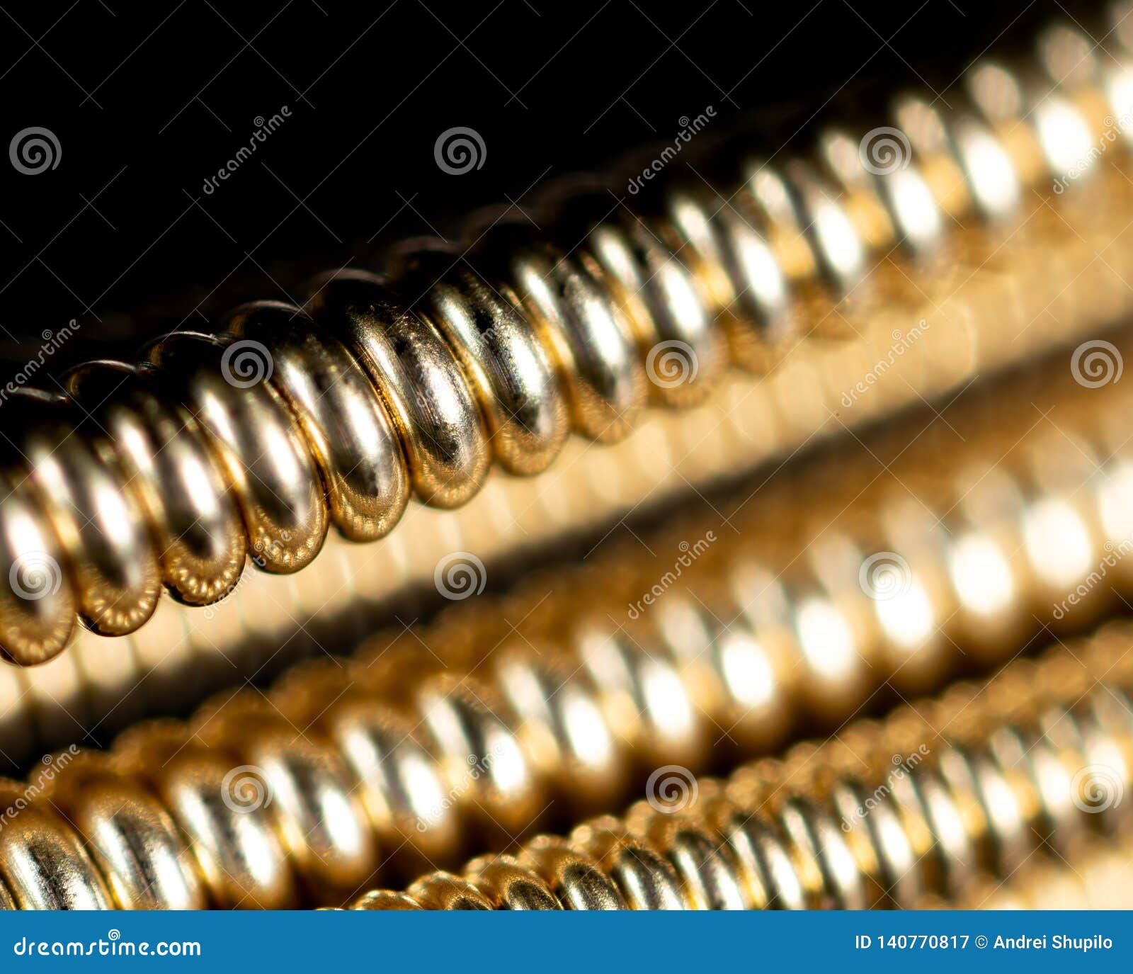 Strings for Guitar As an Abstract Background Stock Image - Image of ...