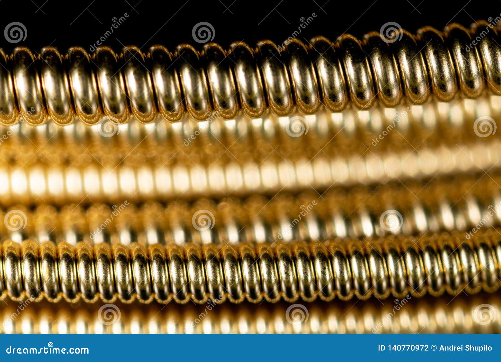 Strings for Guitar As an Abstract Background Stock Photo - Image of ...