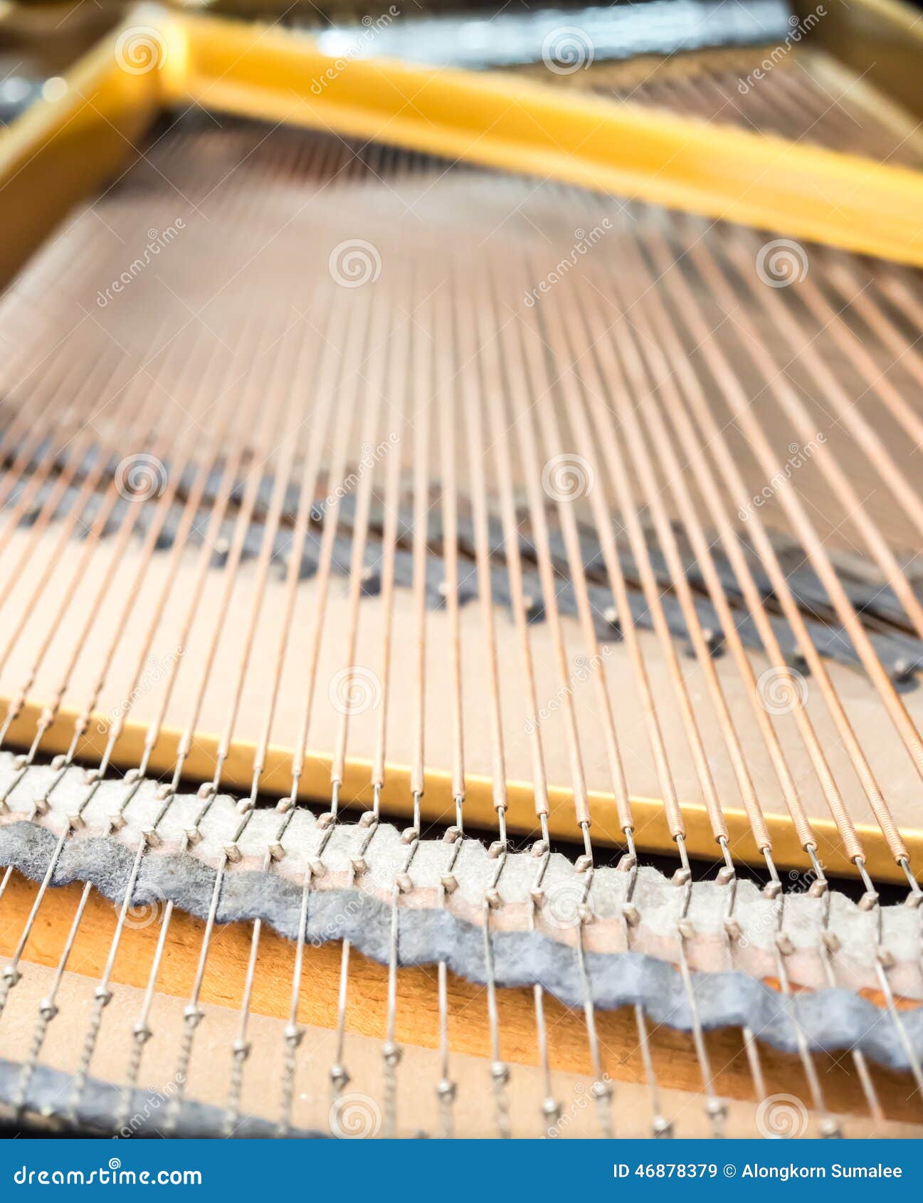 Strings and Pins Inside Classical Piano Stock Image - Image of accuracy ...