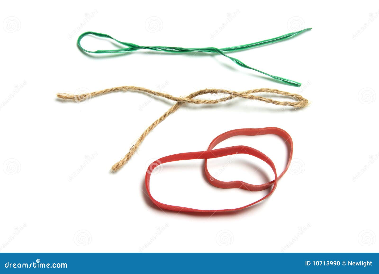 Strings and Rubberbands stock photo. Image of object - 10713990