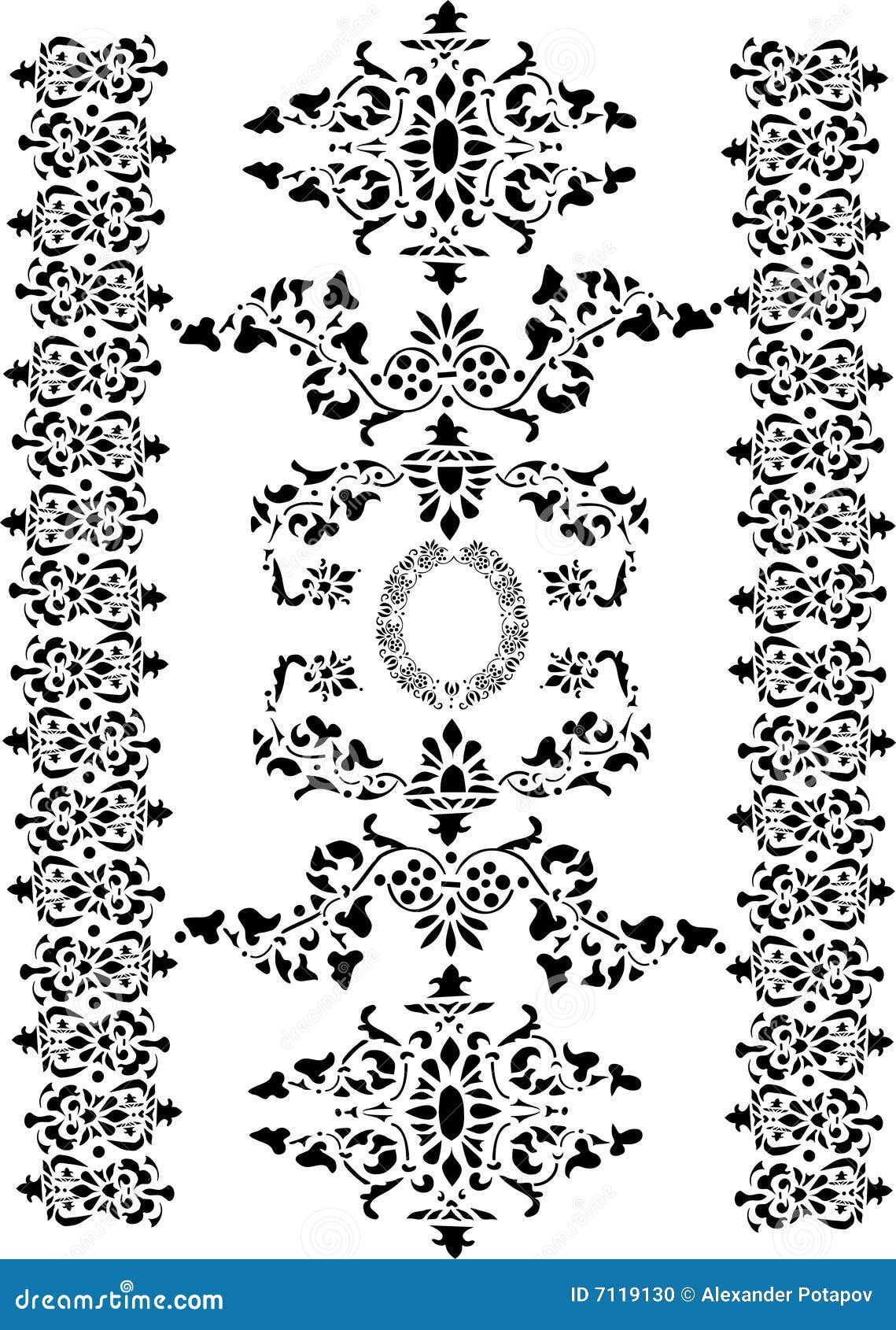 Strip with black design stock illustration. Illustration of graphic ...