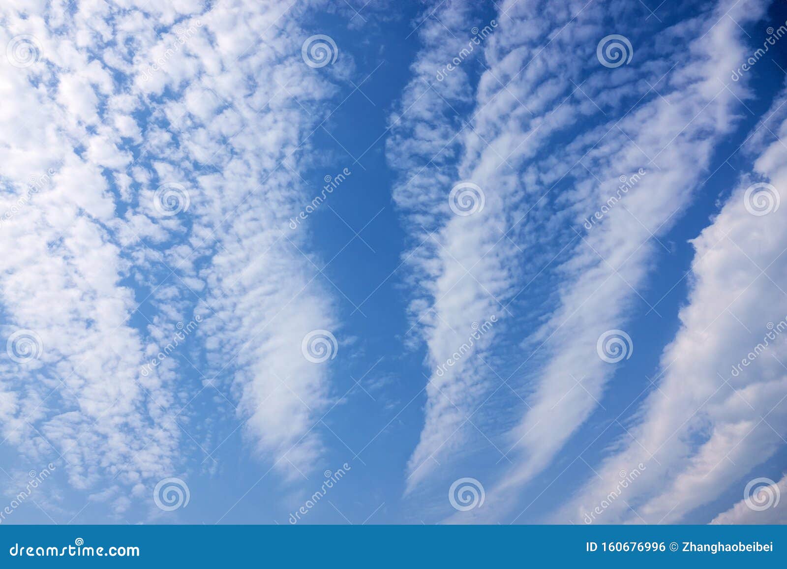Strip clouds stock photo. Image of clouds, landscape - 160676996