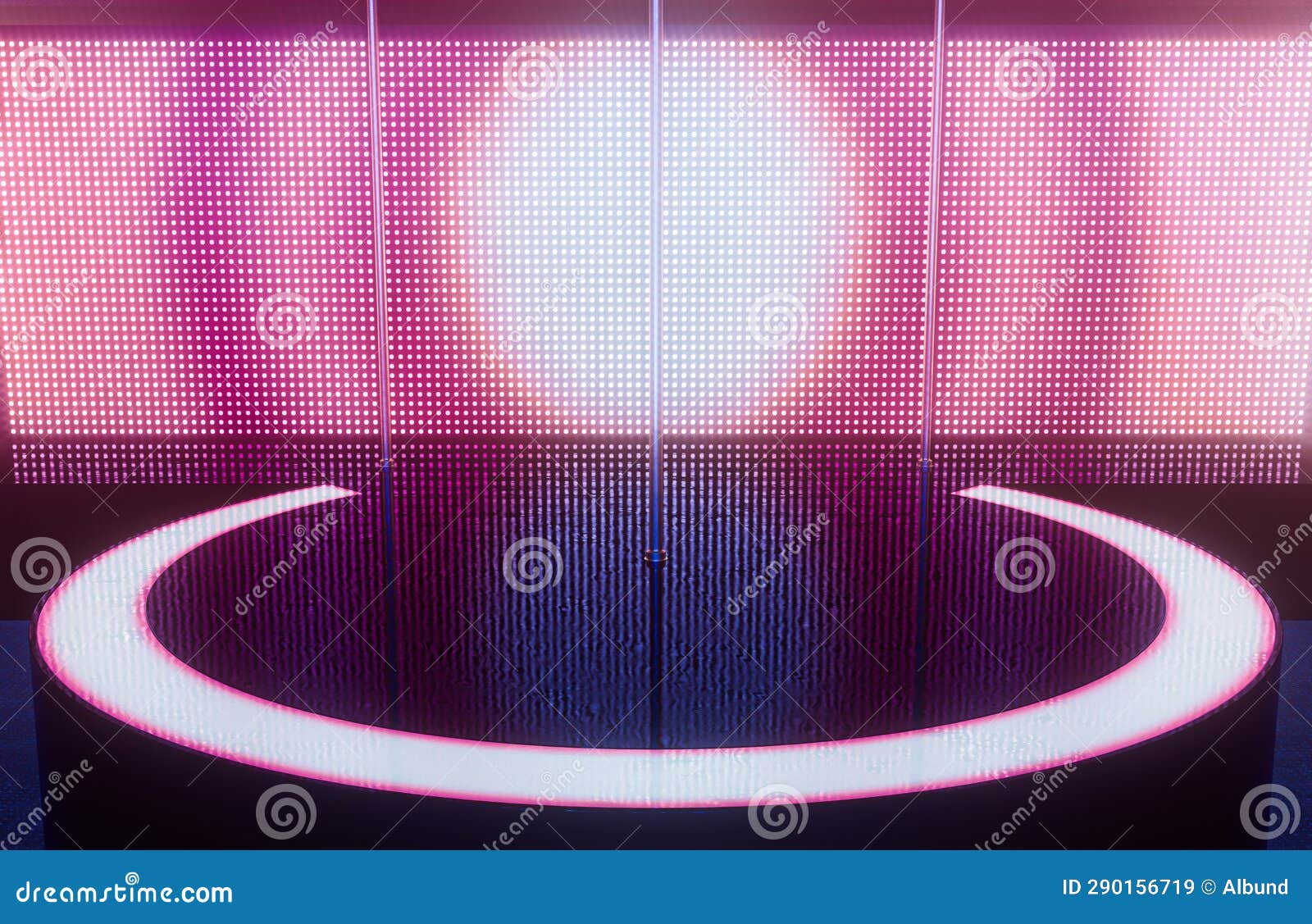 Strip Club Stage and Lights Stock Illustration - Illustration of ...