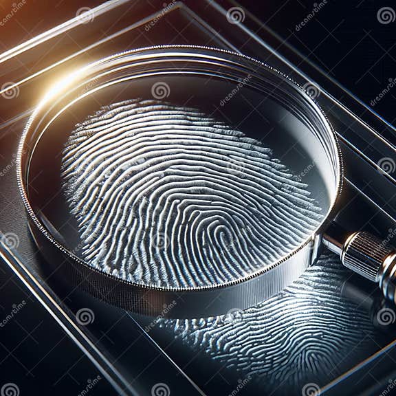 Strip with Fingerprint a Visible Fingerprint on the Strip Stock ...