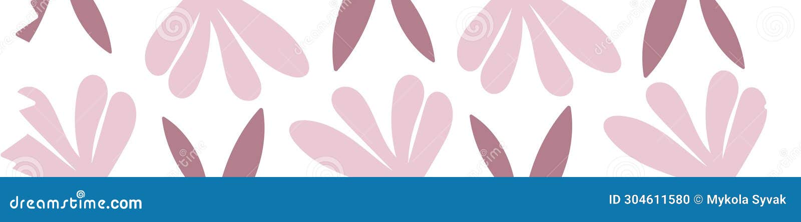 Strip Floral Pattern stock illustration. Illustration of background ...