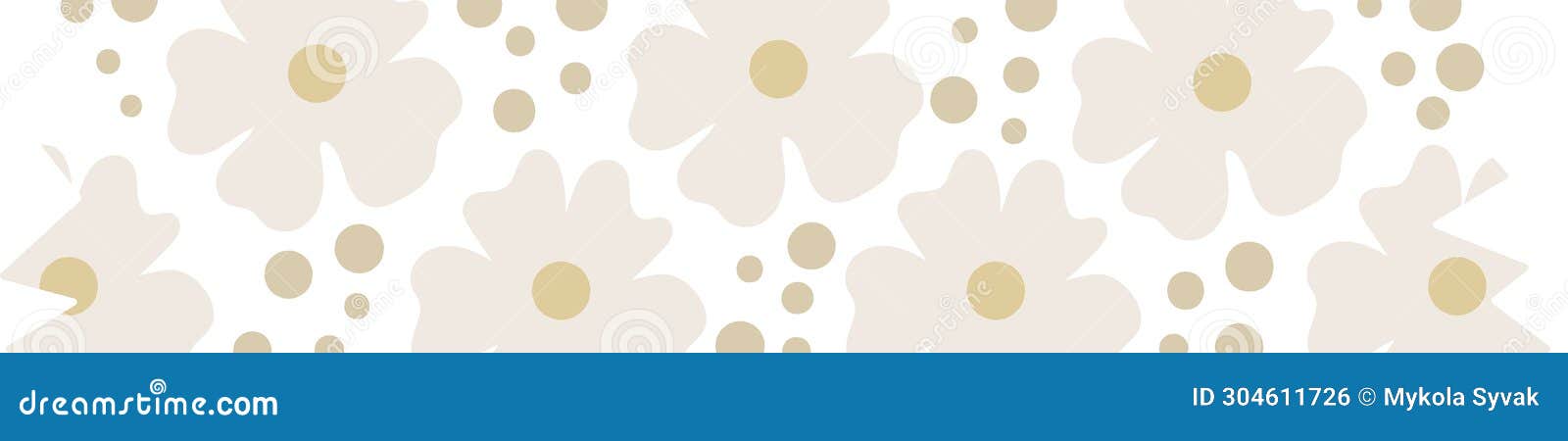 Strip Floral Pattern stock vector. Illustration of texture - 304611726