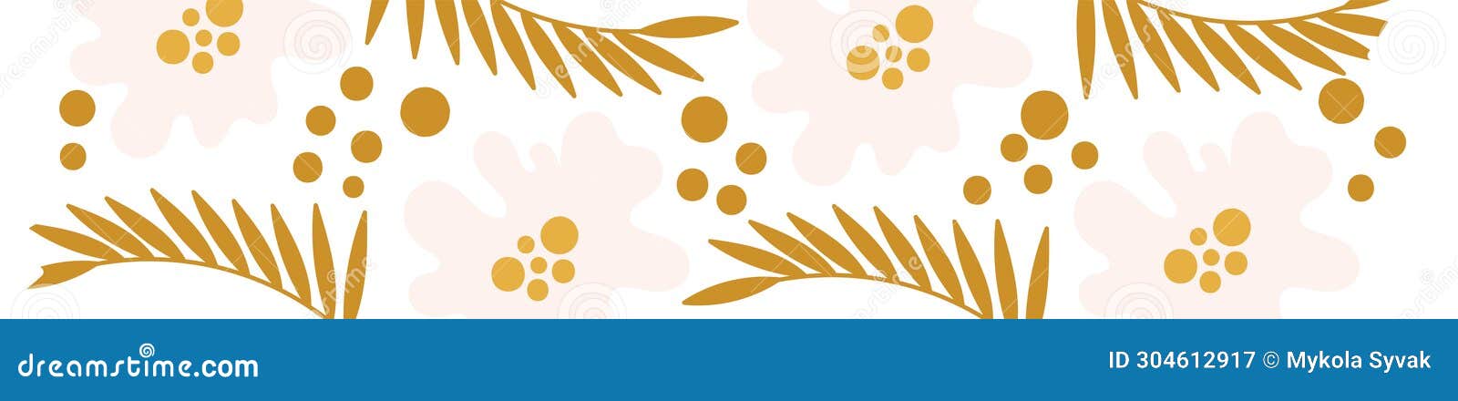 Strip Floral Pattern stock illustration. Illustration of abstract ...