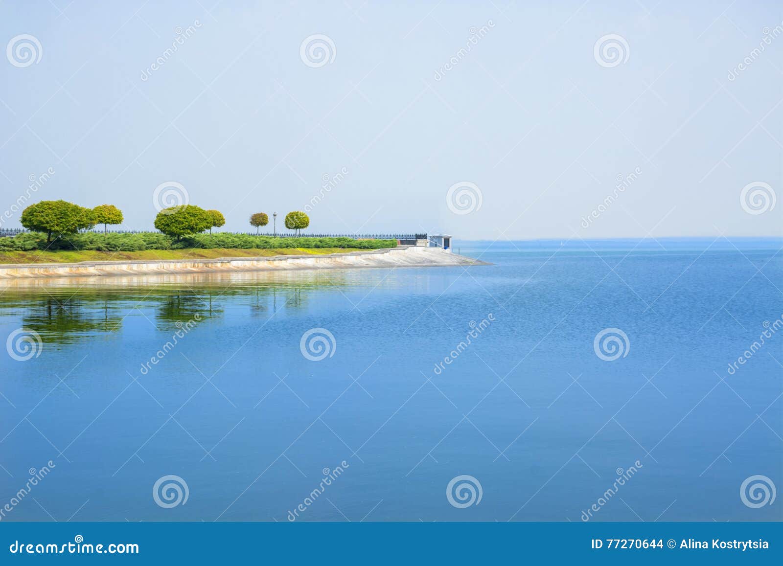 Sand Spit Scythe in Blue Sea Water Stock Photo - Image of decoration ...