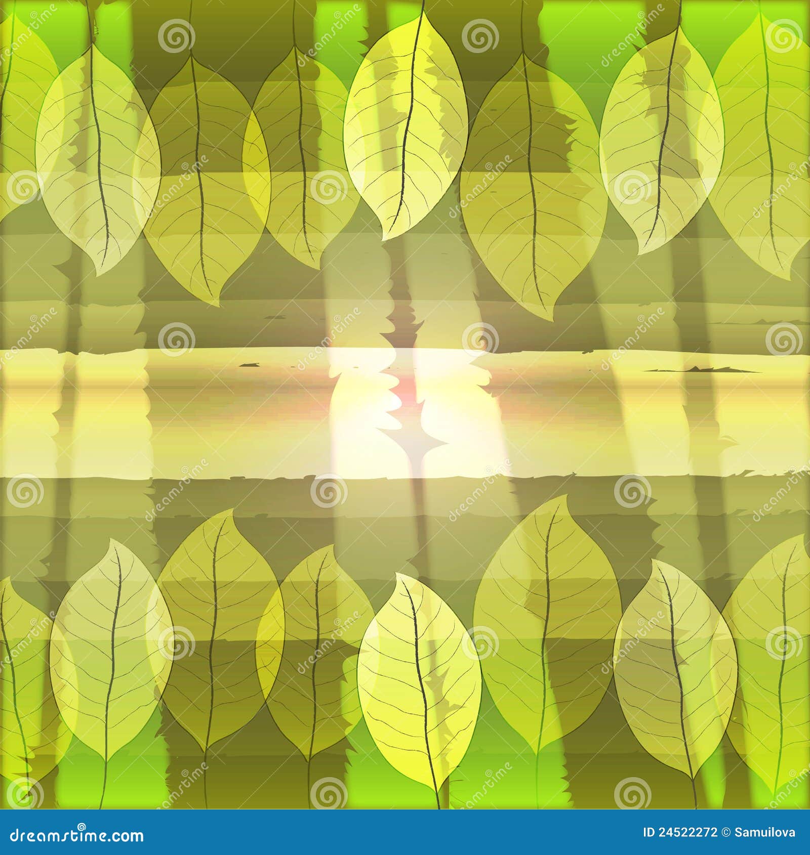 Strip the leaves stock illustration. Illustration of leaves - 24522272