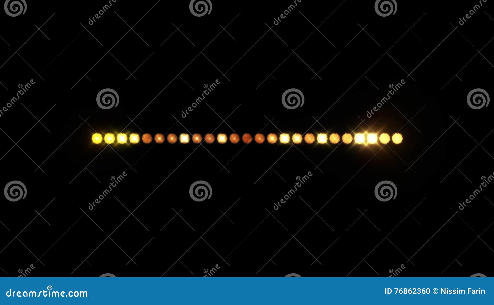 Strip of Lights Line of Flashing Lights Stock Footage - Video of ...