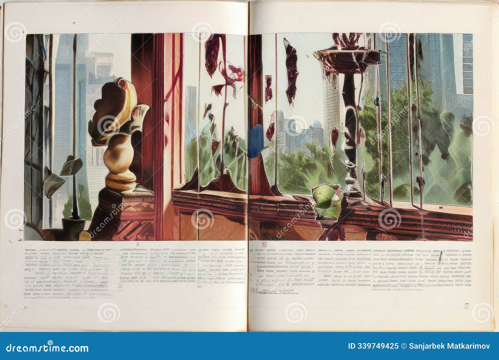 Strip with Magazine Page a Piece from a Magazine Page Stock ...