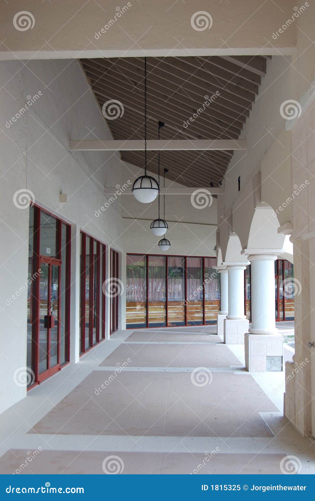 Strip Mall stock image. Image of path, retail, business - 1815325