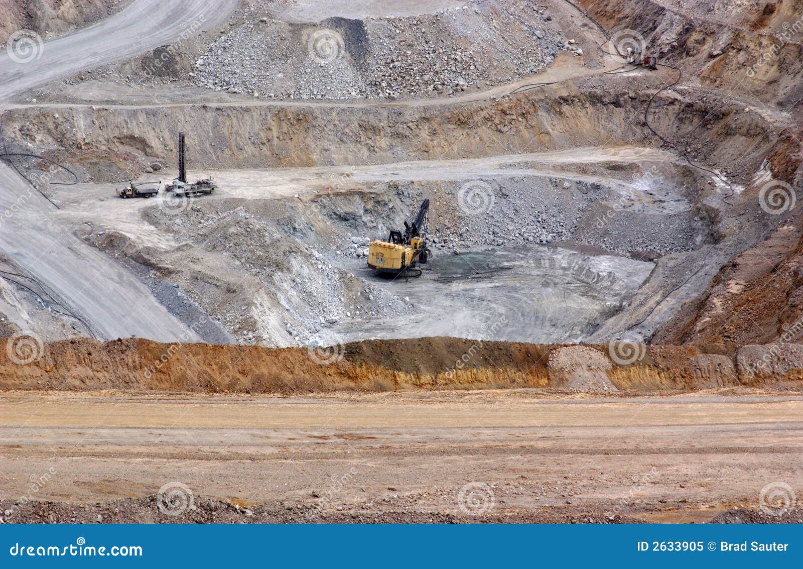 Strip Mine stock image. Image of earthmover, boulders - 2633905