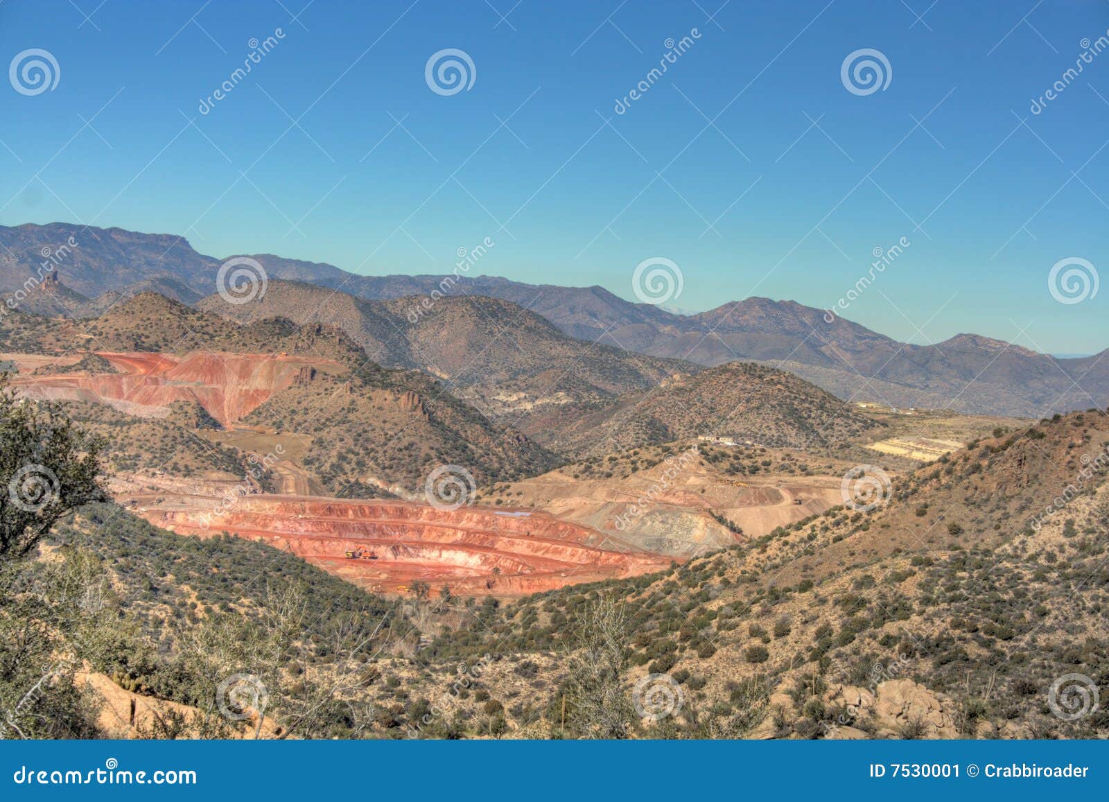 Strip mine in Arizona stock image. Image of outdoors, open - 7530001