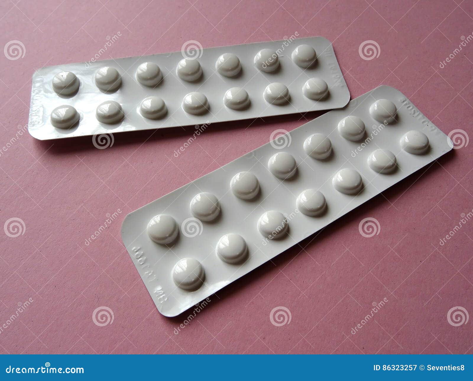 Strip Packets of Prescription Medication Tablets Stock Image - Image of ...