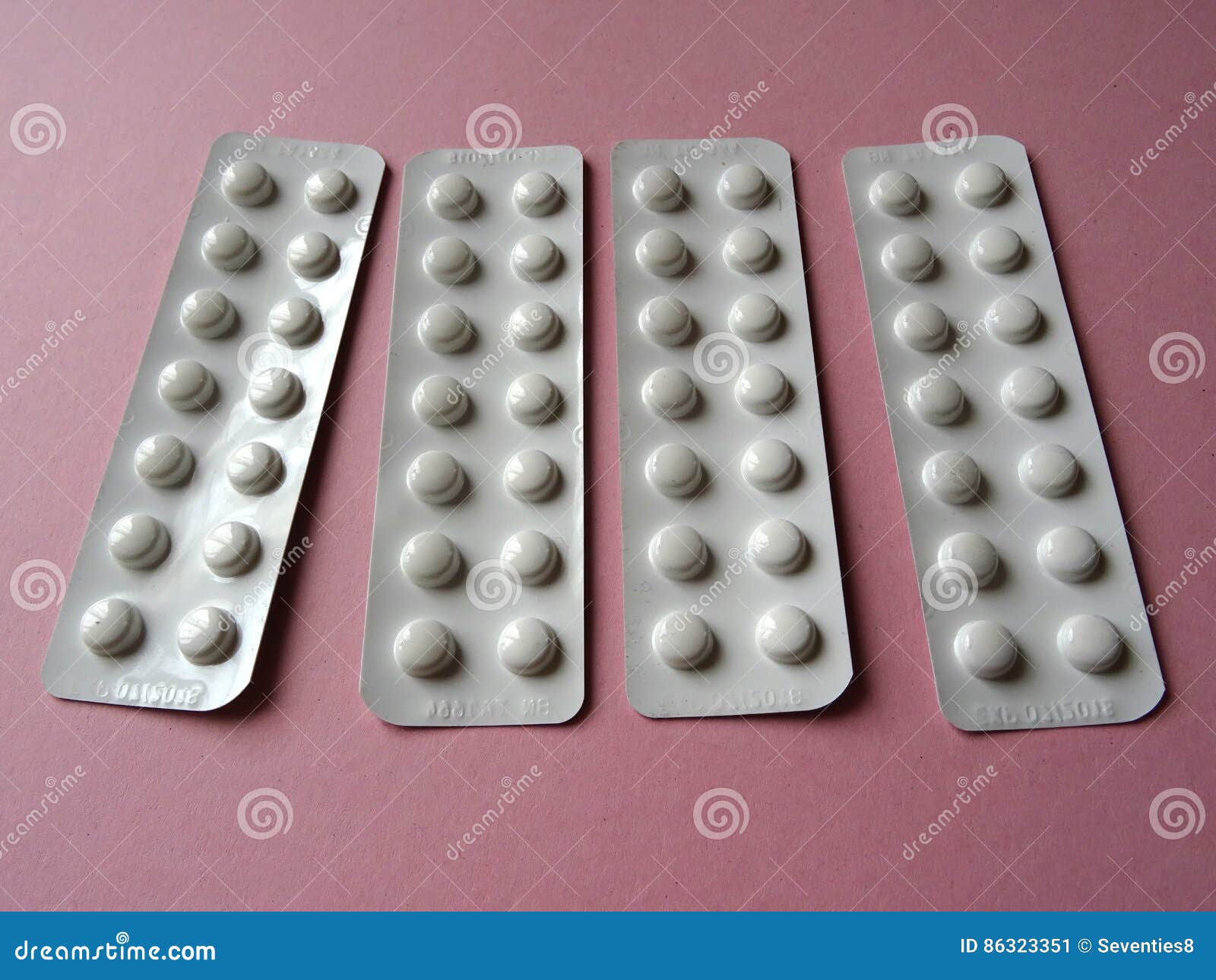 Strip Packets of Prescription Medication Tablets Stock Image - Image of ...
