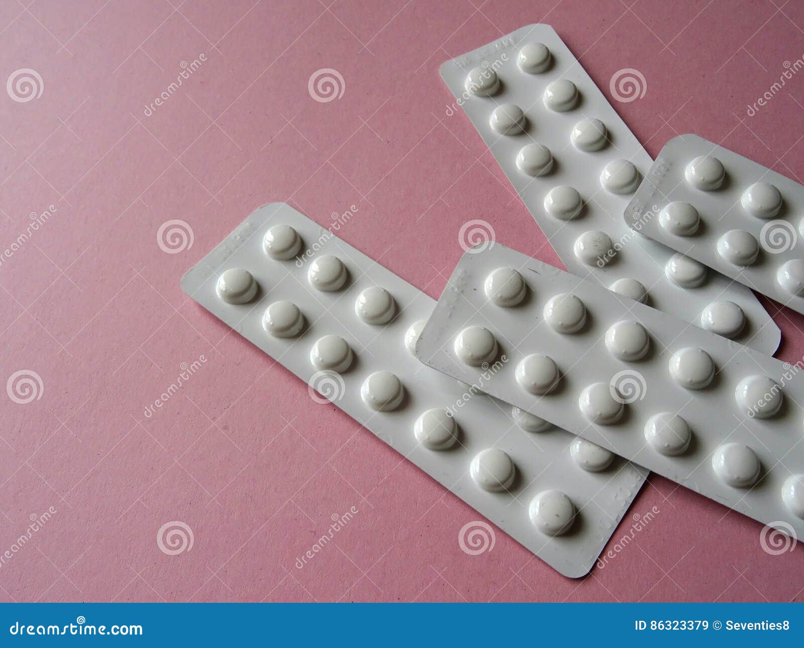 Strip Packets of Prescription Medication Tablets Stock Image - Image of ...